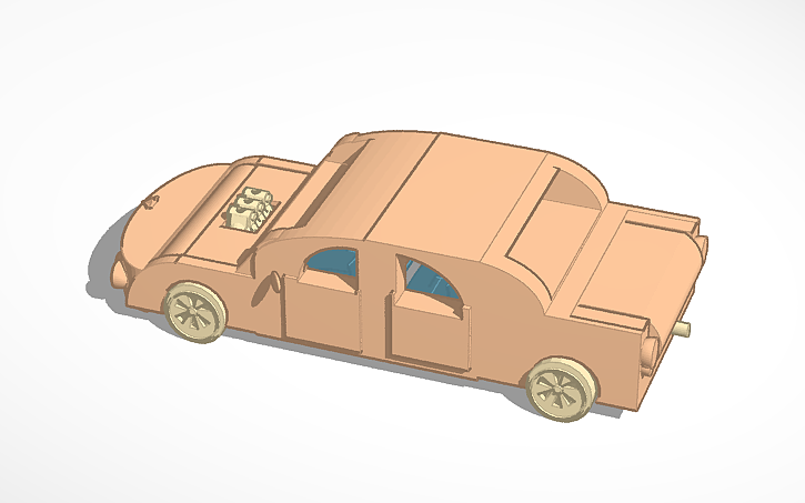 3D design muscle car - Tinkercad
