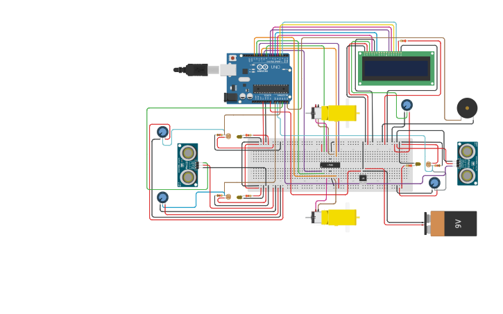 Circuit design SumoBot-ESBN - Tinkercad