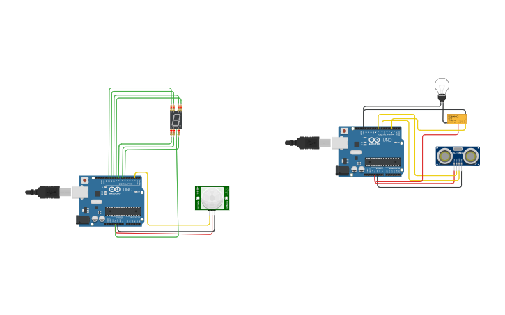 Circuit design sensores - Tinkercad