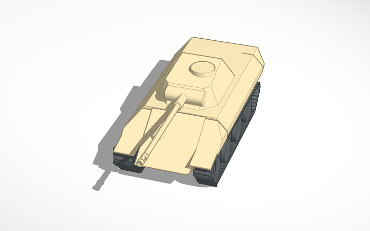3D design Tank - Tinkercad