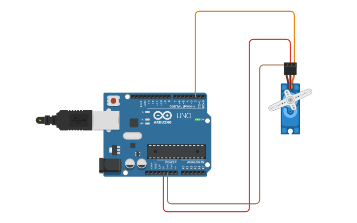 Circuit design SERVO ARDUINO JOSE FUENTES - Tinkercad Circuit design SERVO ARDUINO JOSE FUENTES - Tinkercad