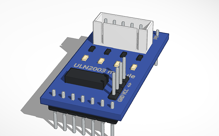 3D design ULN2003 module Stepper driver | Tinkercad