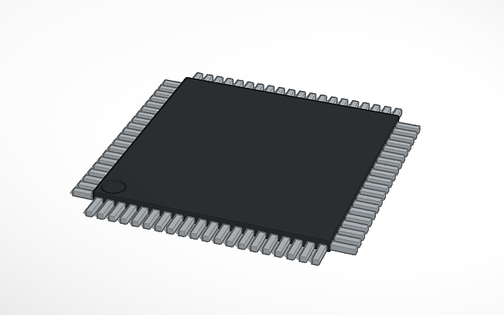 3D design Copy of TSOP Chip - Tinkercad