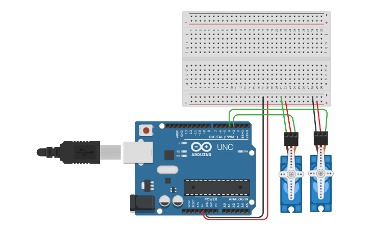 Circuit Design Servomotores En Arduino Tinkercad