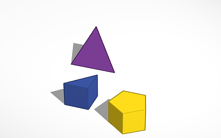 3D design Copy of Elongated triangular pyramid - Tinkercad