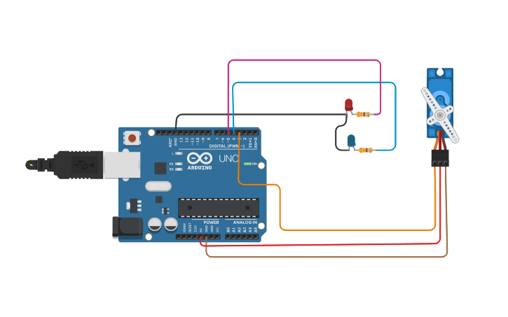 Circuit design Garaje - Tinkercad