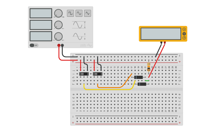 Circuit design AND | Tinkercad