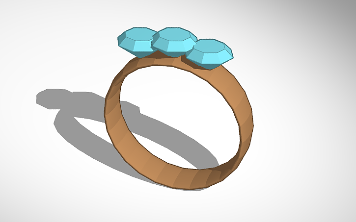 3D design Wedding Ring - Tinkercad