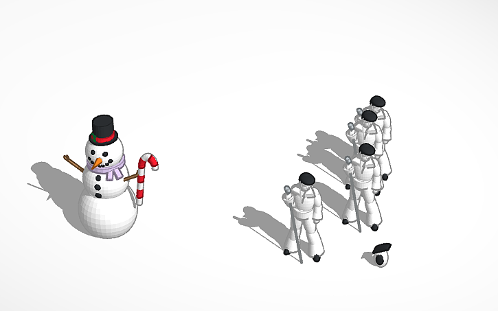 3D design Snowman by Sneha | Tinkercad