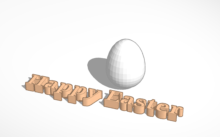 3D design Easter egg | Tinkercad