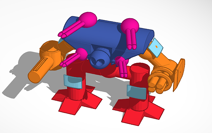 3D design warhammer titan - Tinkercad