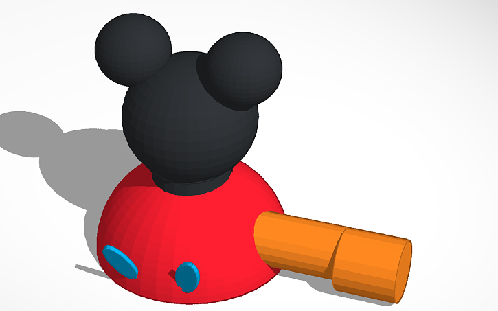3D design MICKEY - Tinkercad