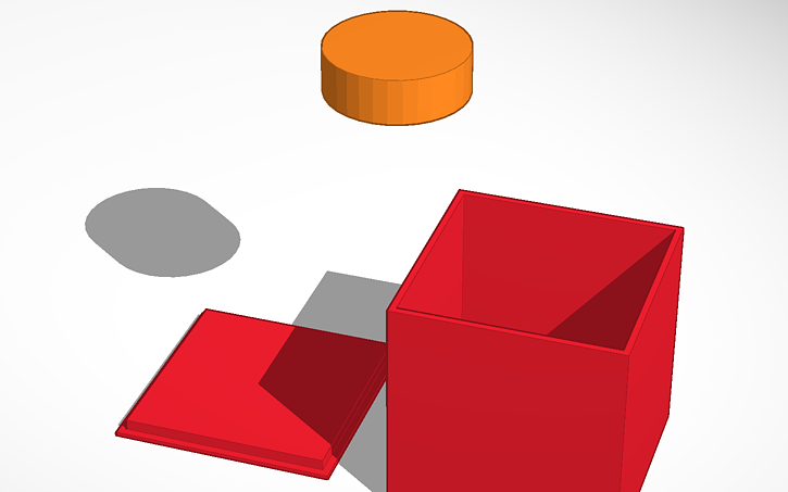 3D design Button Box - Tinkercad