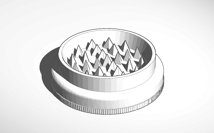 3D design Grinder bottom - Tinkercad