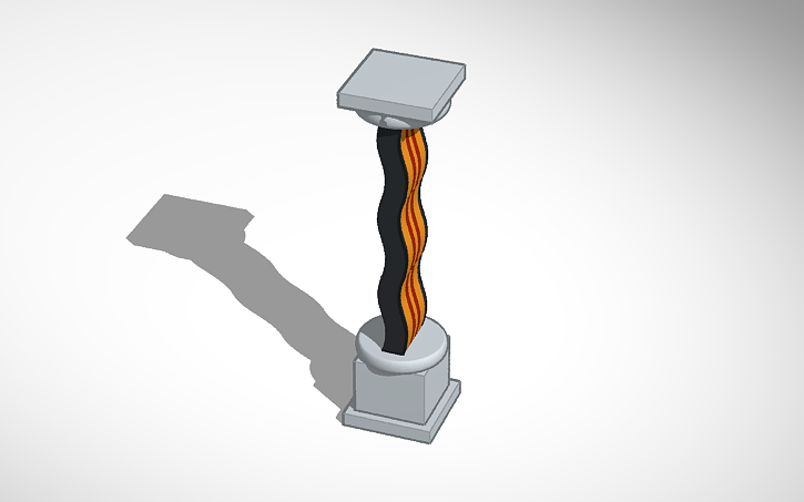3D design Bacon Pillar - Tinkercad