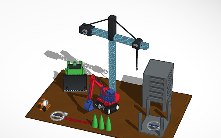 3D design Construction site - Tinkercad