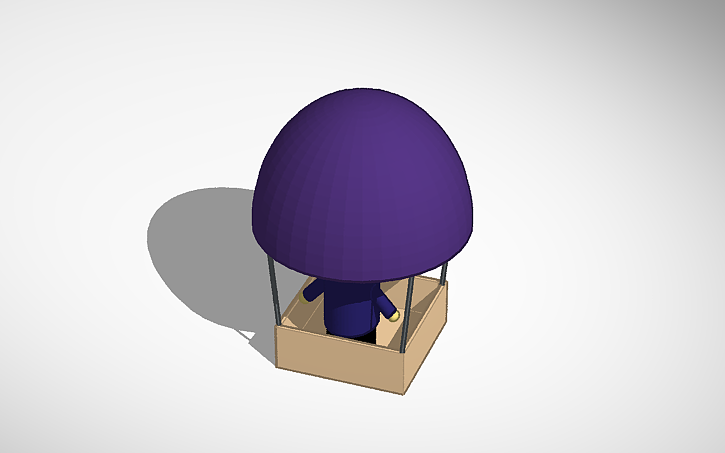 3D design Hot air balloon - Tinkercad