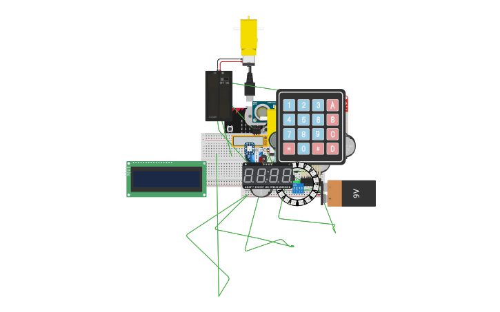 Circuit design Copy of micro:bit animation challenge - Tinkercad