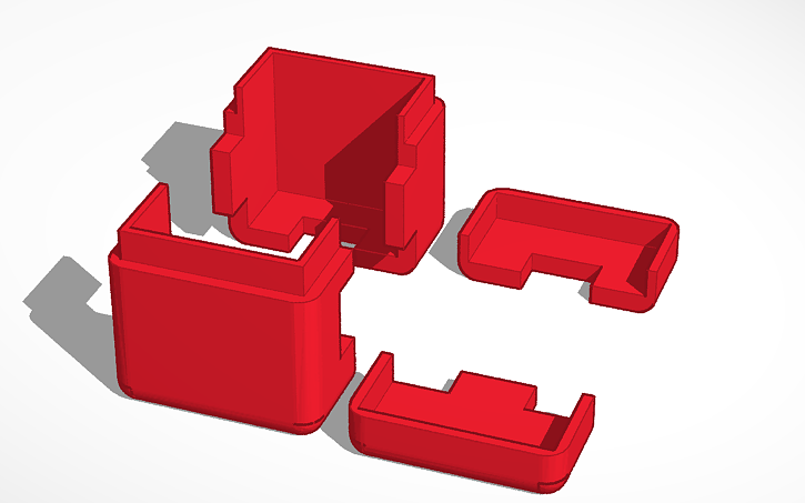 3D design Box and Lid (snap in pieces) - Tinkercad