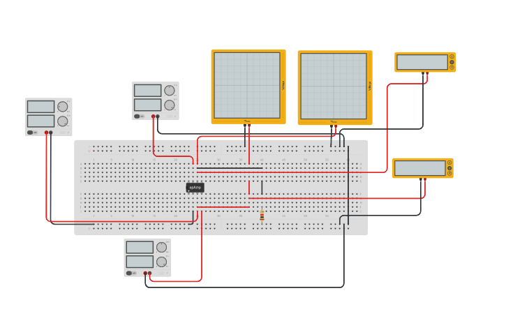 Circuit Design Rangkaian Open Loop Non Inverting Op Amp Tinkercad
