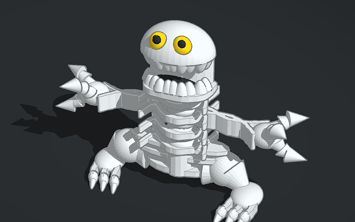 3D design Tinkertober day 14 skeleton - Tinkercad
