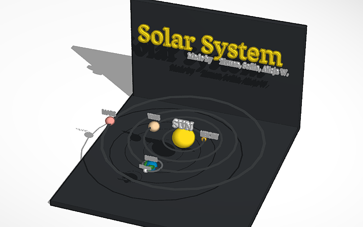 3D design Solar System - Tinkercad