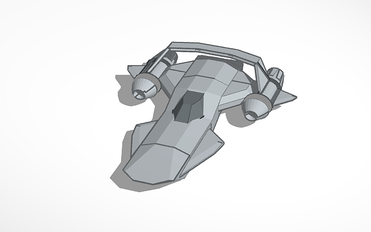 3D design Generic spaceship 14 - Tinkercad