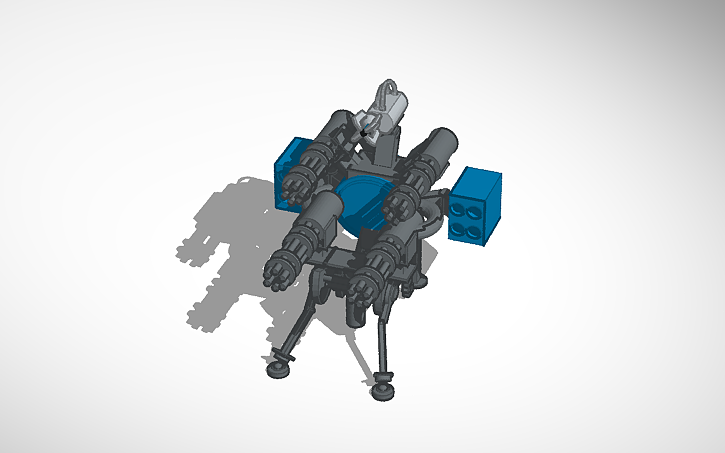 3D design Tf2 lvl 5 Sentry Gun - Tinkercad