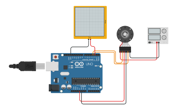 Circuit design ejercicio 4 TP1 U4 - Tinkercad