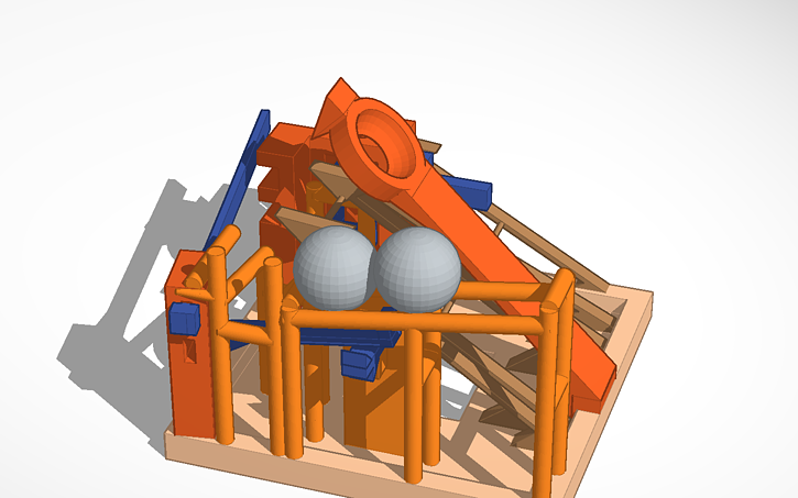 3D design Mini Catapult 1 - Tinkercad