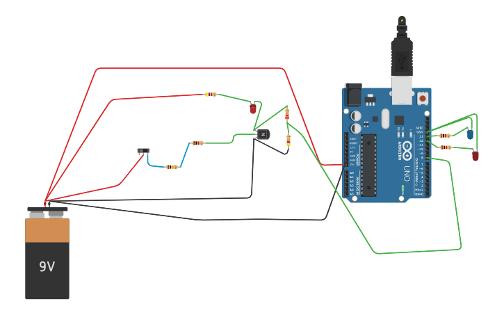 Circuit design sensor de humedad con arduino - Tinkercad