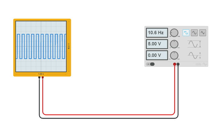 Circuit design Square Wave | Tinkercad