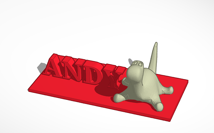 3D design Name Tag | Tinkercad