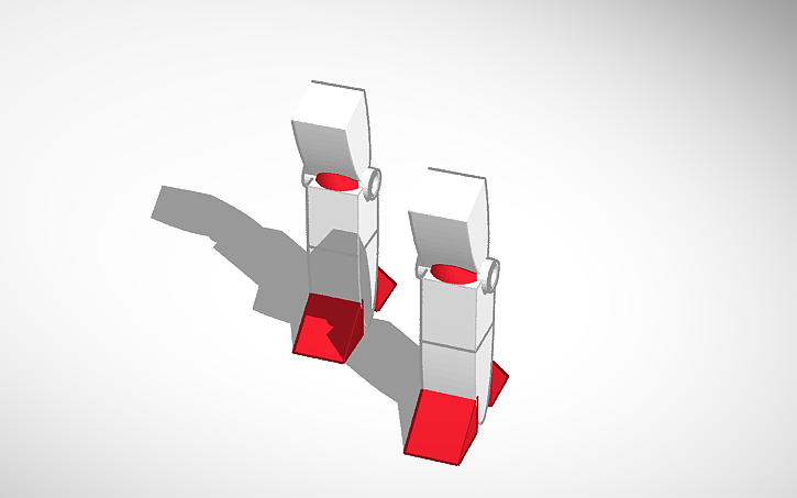 3D design robot legs - Tinkercad