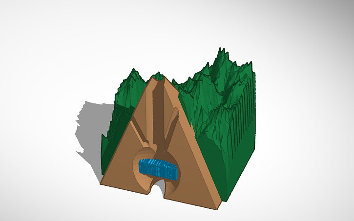 3D design composite volcano | Tinkercad