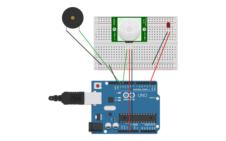 Circuit design 63706542_Motion Sensor2 | Tinkercad