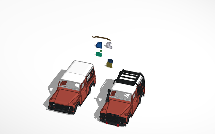 3D design land rover defender bodies - Tinkercad