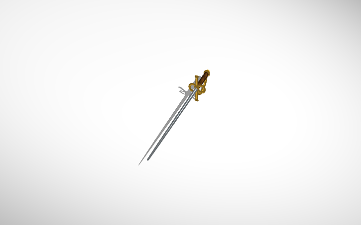 3D design Simple Rapier - Tinkercad
