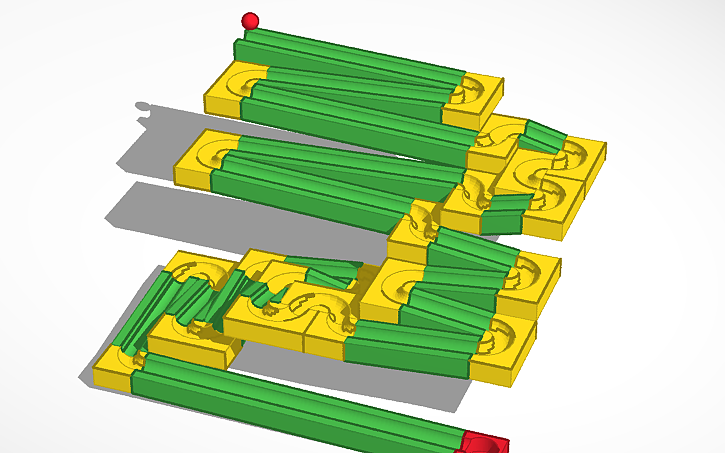3D design MARBLE RUN - SIM LAB - Tinkercad