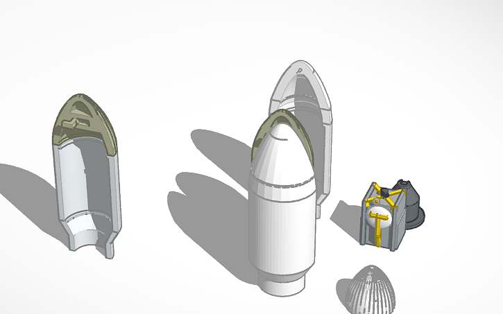 3D design SPACEX PACK extra - Tinkercad