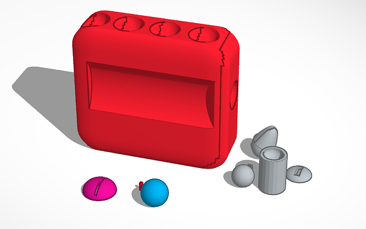 3D design main movable hand model - Tinkercad