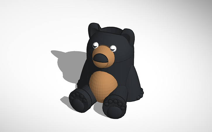 3D design Benny Bear Woggle - Tinkercad