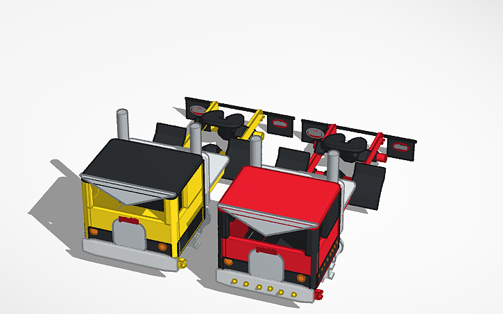 3D design cab over peterbilt's old school - Tinkercad