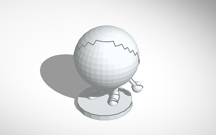 3D design Bubble BFDI model - Tinkercad