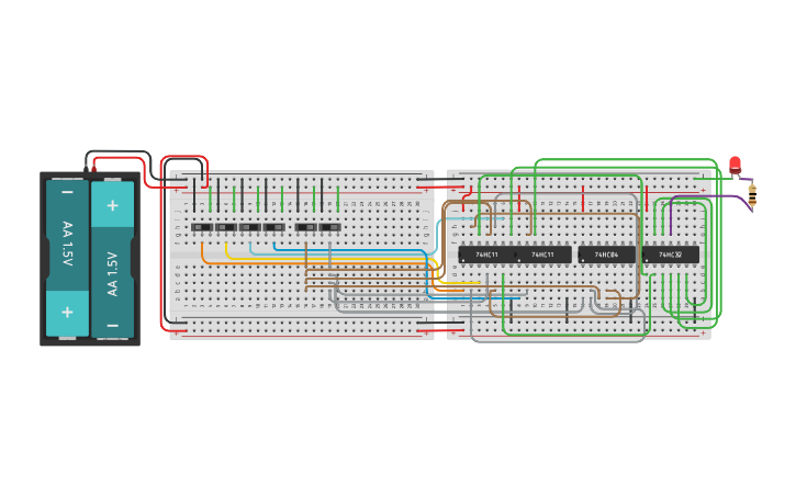 Circuit design Multiplexer | Tinkercad