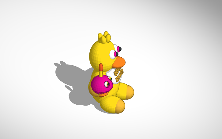 3D design Chica The chicken plushie fnaf credit goes to the person who ...
