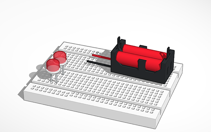 3D design Breadboard Basics - Tinkercad