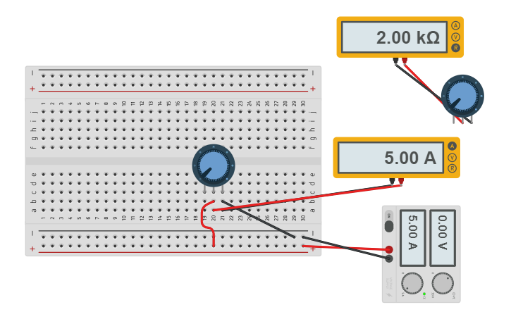 Circuit design Re-Verifying Ohm's Law | Tinkercad Circuit design Re-Verifying Ohm's Law | Tinkercad