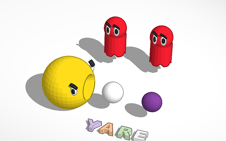 3D design pacman | Tinkercad