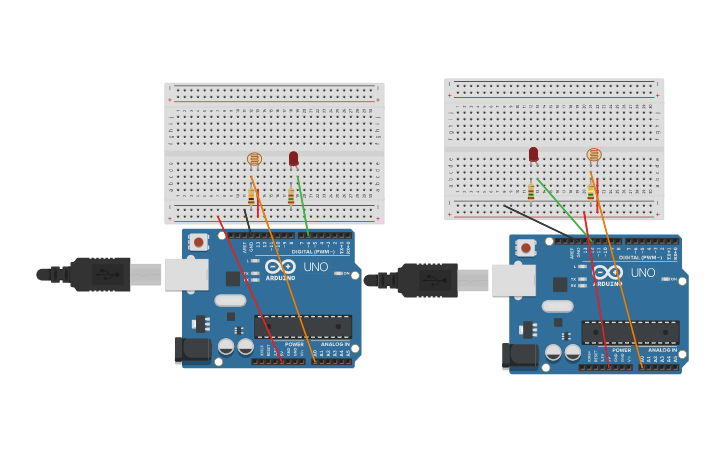 Circuit design Circuito 26: LED + LDR | Tinkercad